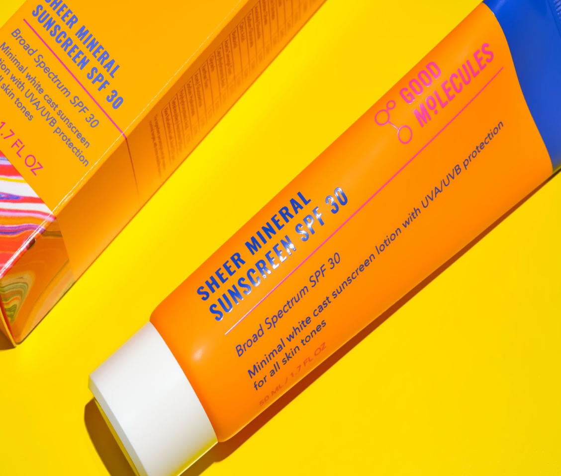 Good Molecules Sheer Mineral Sunscreen SPF 30: For All Skin Tones!